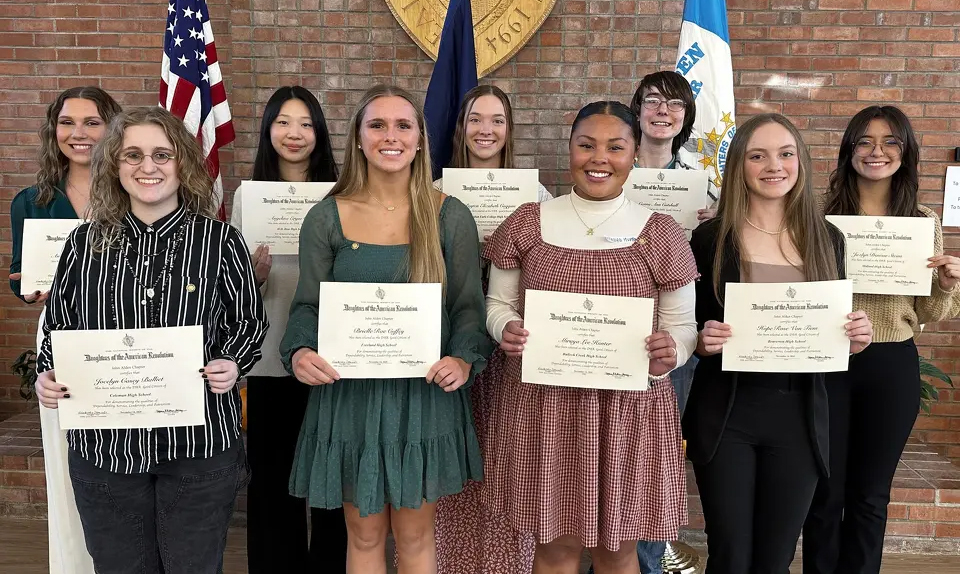 John Alden Chapter honors 10 local seniors as 2025 DAR Good Citizens ...